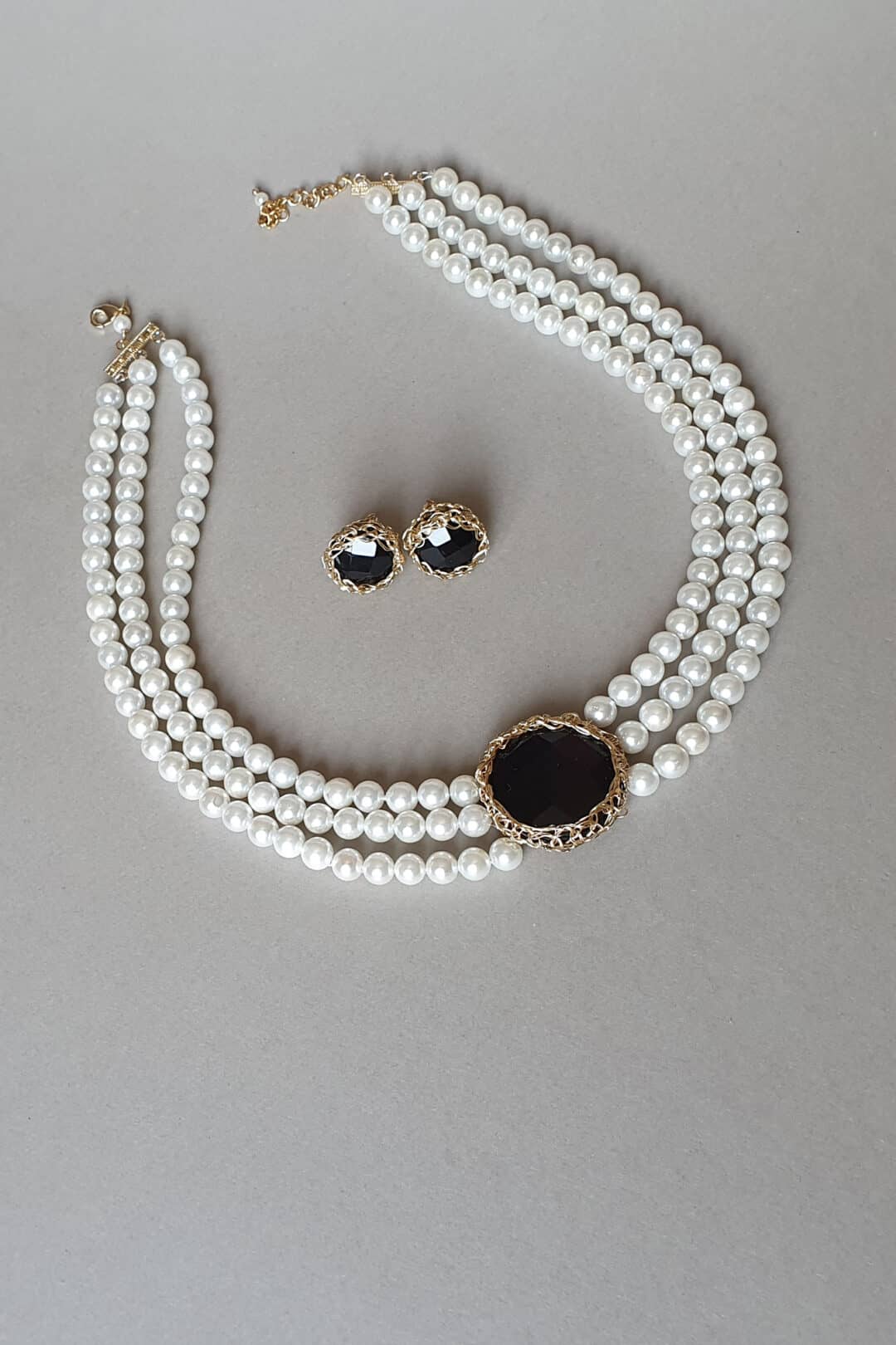 Set bijuterii onix negru - Studio Josephine - Studio Josephine